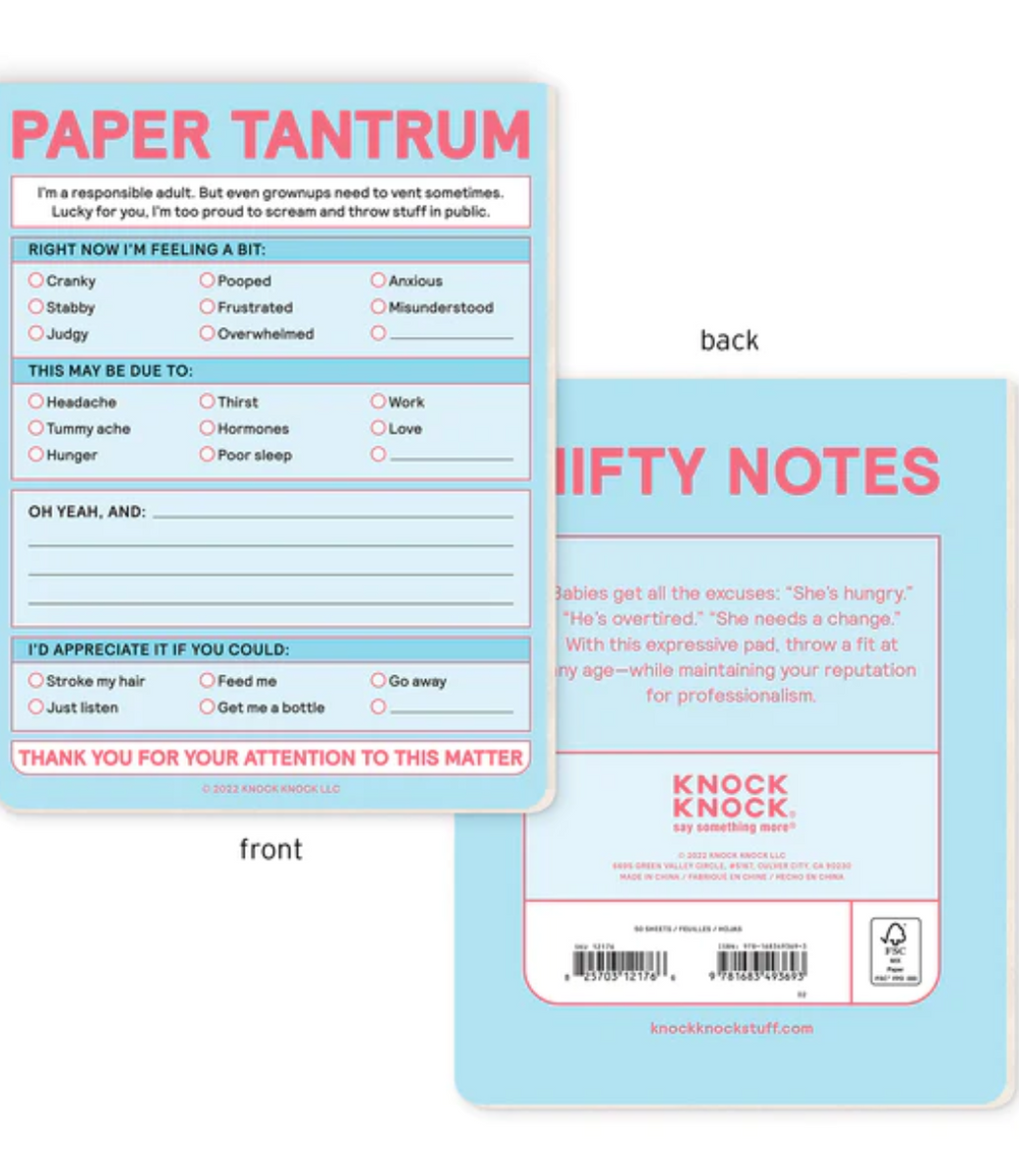 Knock Knock PAPER TANTRUM – Art&Science