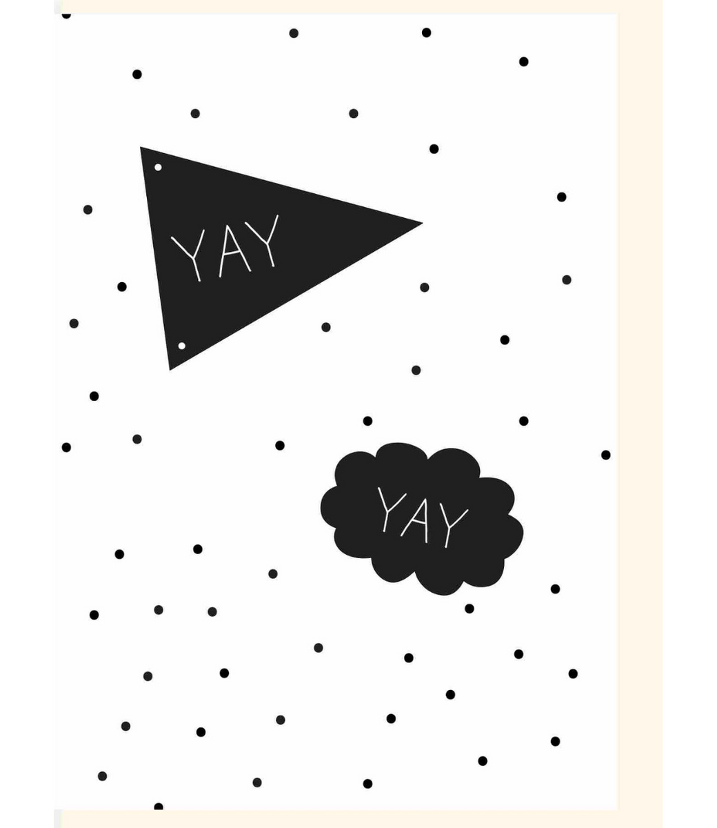 Greeting Card Yay Banner Cloud – Art&Science
