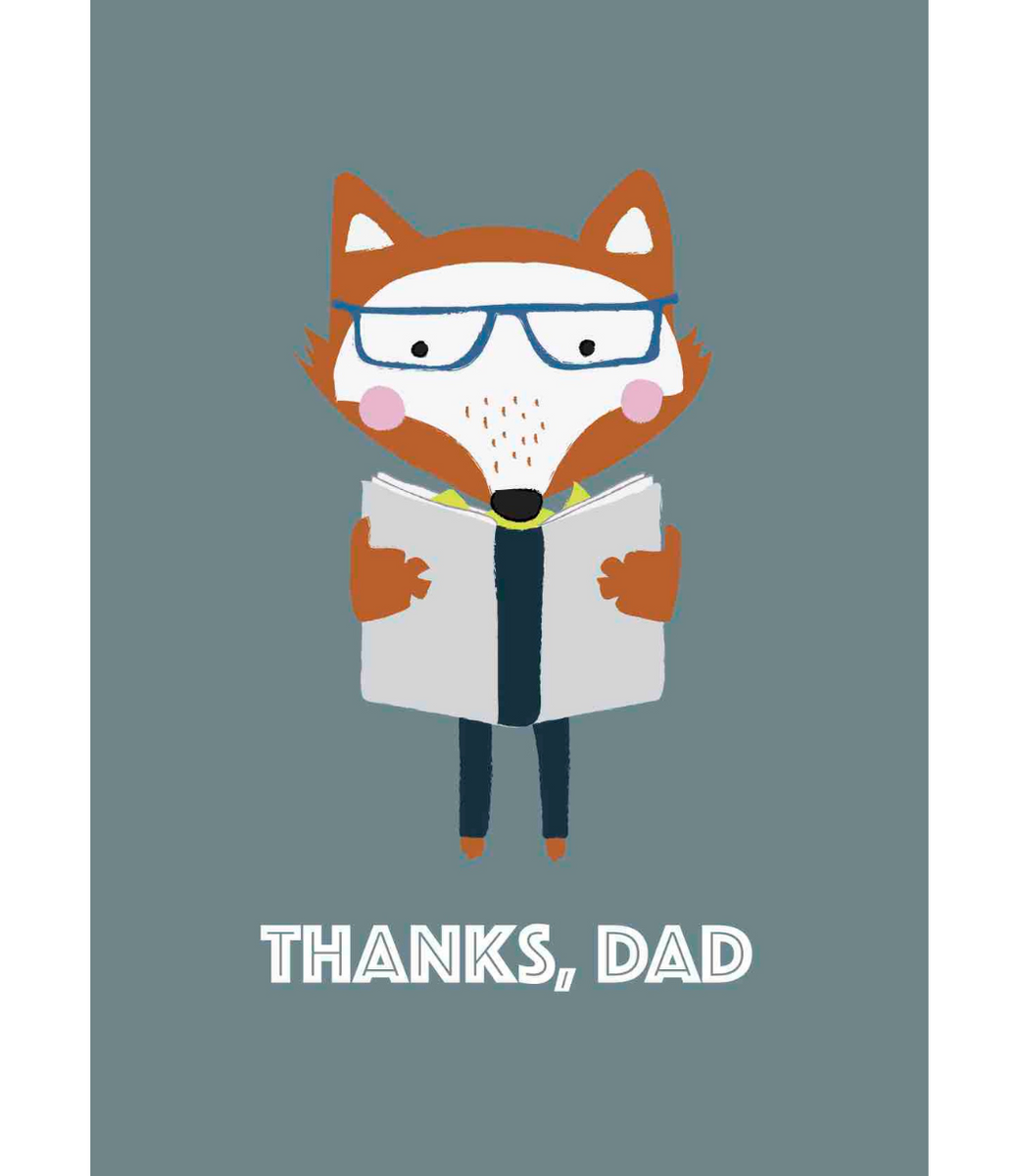 Greeting Card Fox Dad – Art&Science