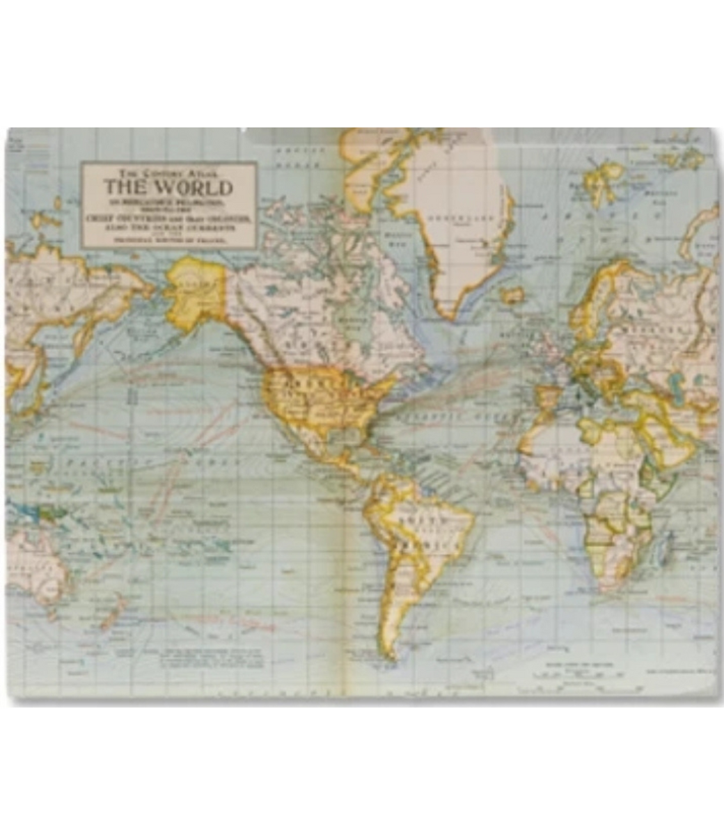 Cavallini World Map File Folders 12 In Set – Art&Science